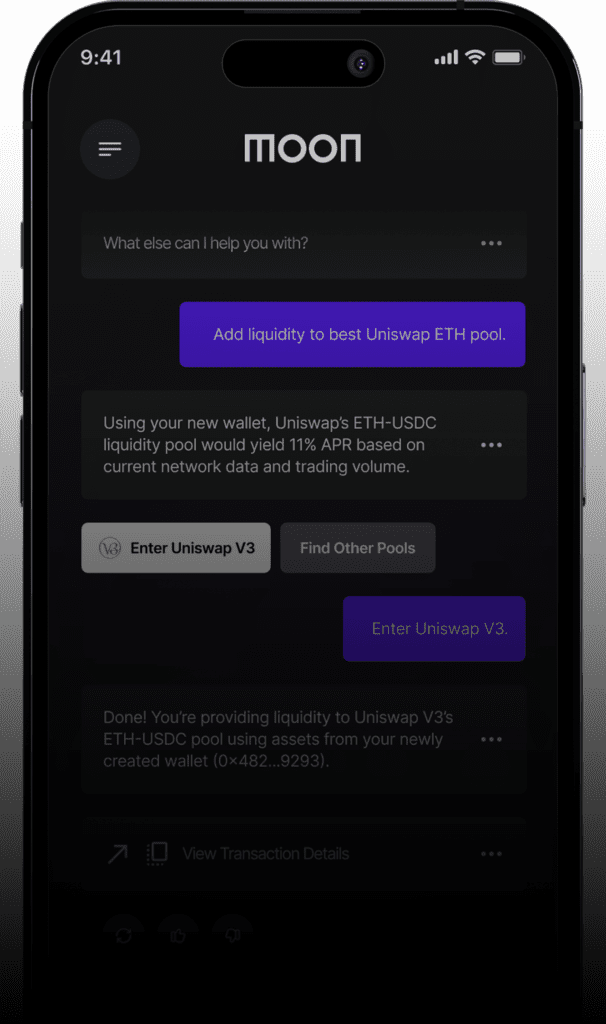 Moon – Blockchain + AI Interoperability