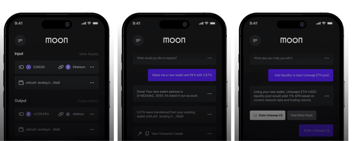 Moon | Modular Full-Stack AI Infrastruture for Web3 Builders